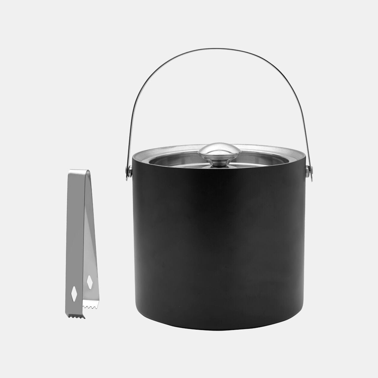 Houdini Matte Black Ice Bucket W-Tongs – ARIA HOME