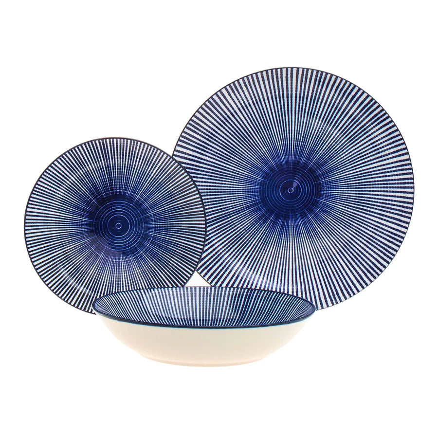 Laura Blue Porcelain 12 PC Set – ARIA HOME